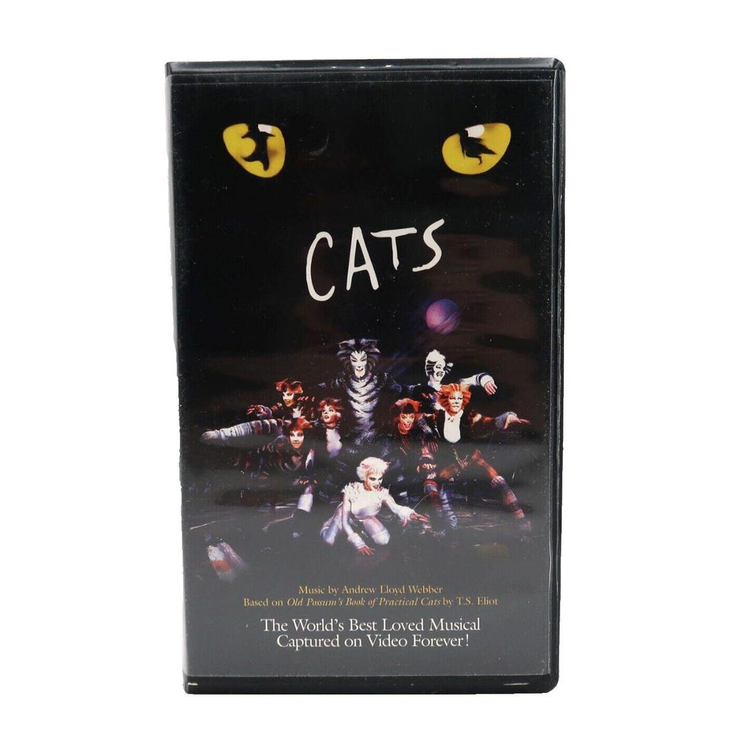Cats the Musical 1998 VHS Vintage Broadway Andrew Lloyd Webber Tested ...