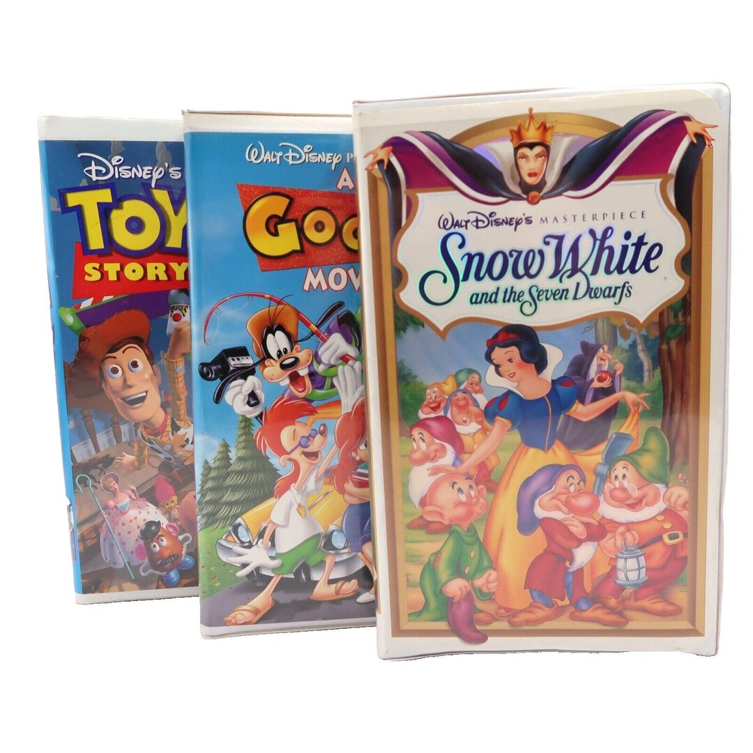 Disney VHS Set of 3 Toy Story / the Goofy Movie / Snow White Vintage ...