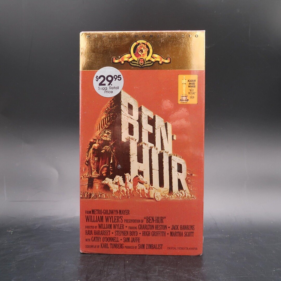 Ben Hur VHS Boxed Set 1959 New Sealed Vintage MGM 1988 - Etsy
