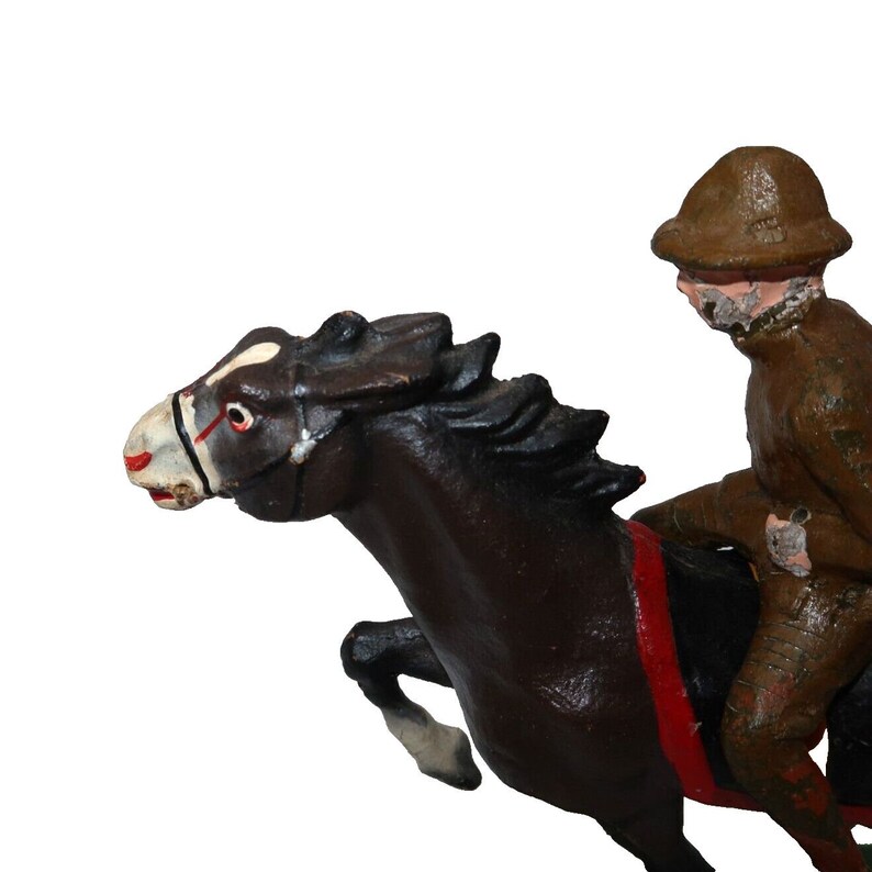TRICO 1920s World War 1 WW1 Soldier on Horseback Composite Made in ...