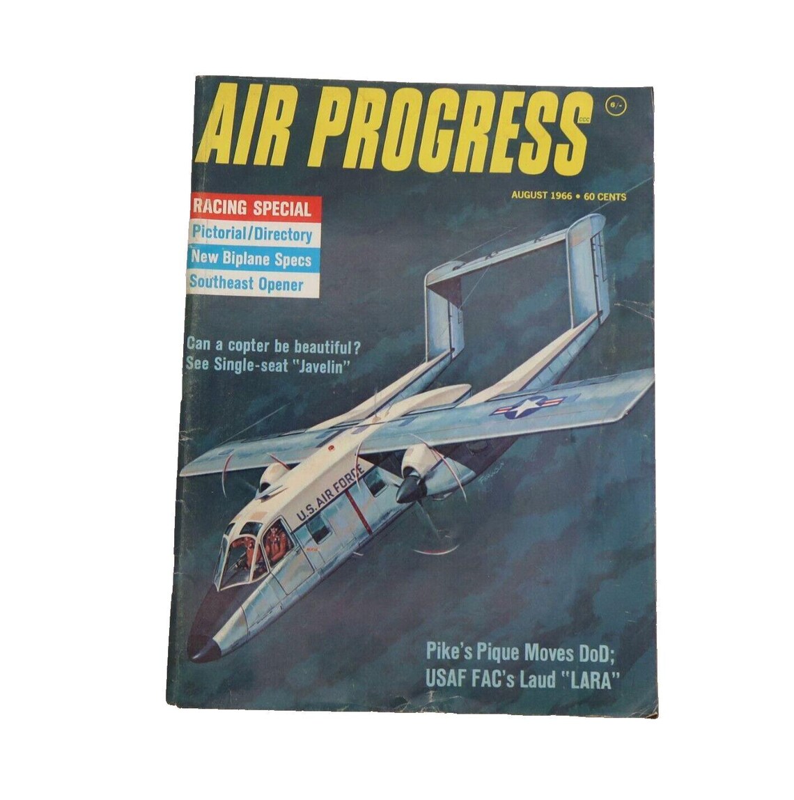 Air Progress Magazine Lot Aug Dec 1966 Vintage Airplanes Aviation ...