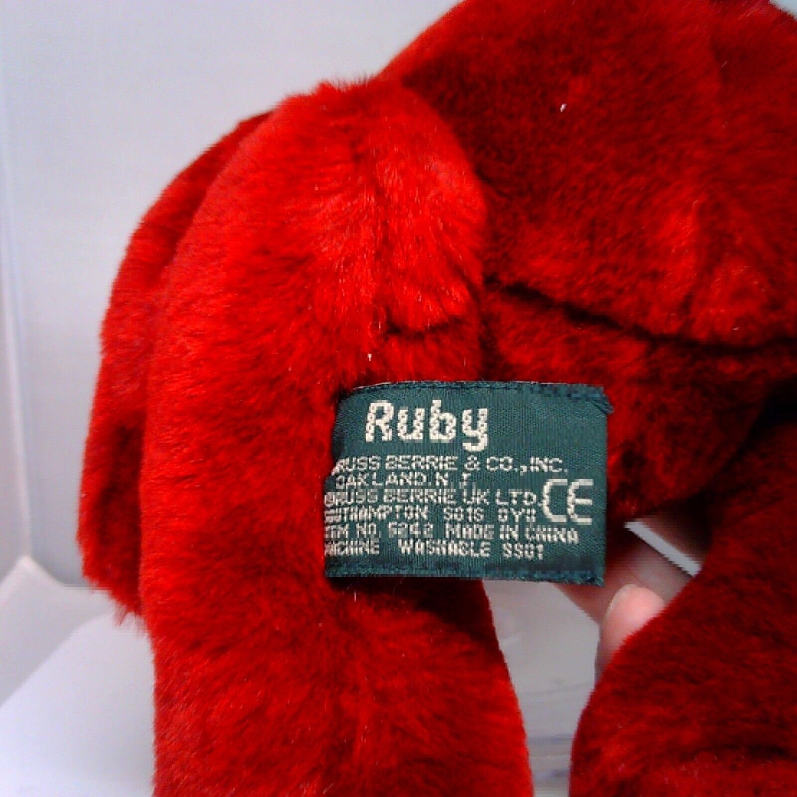 Vintage RUSS BERRIE Bears From the Past Teddy Bear Ruby Bean - Etsy