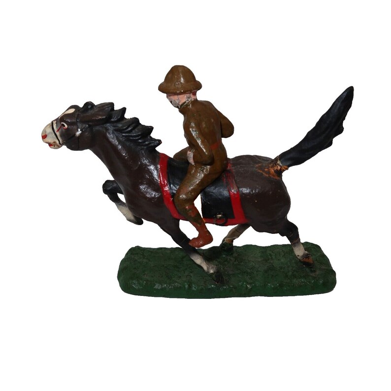 TRICO 1920s World War 1 WW1 Soldier on Horseback Composite Made in ...