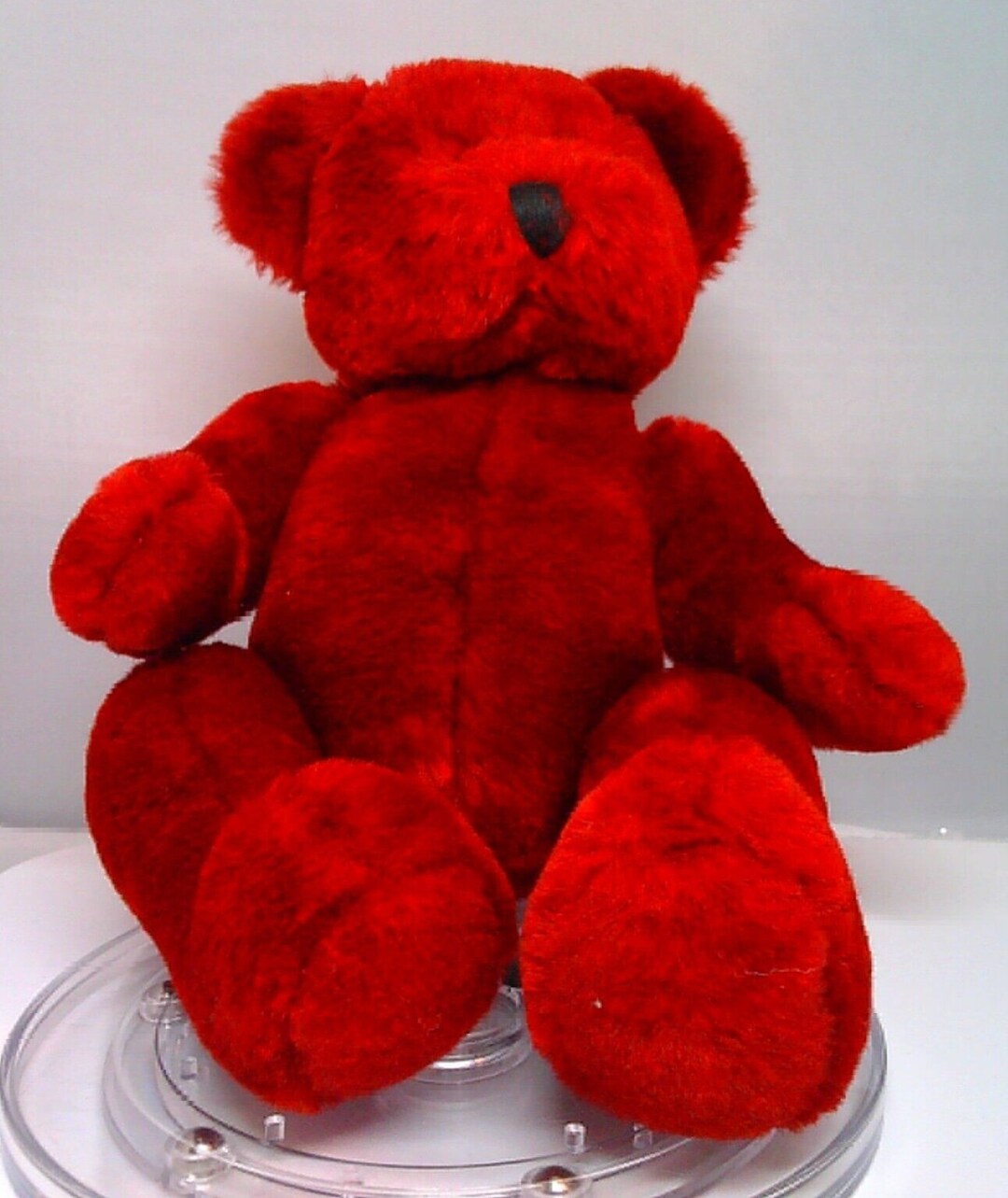 Vintage RUSS BERRIE Bears From the Past Teddy Bear Ruby Bean Bag Plush ...
