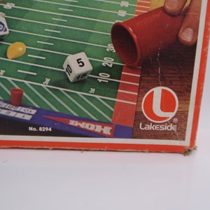 Vintage Lakeside Half Time Football Dice Game W/ Original Box 1979 ...
