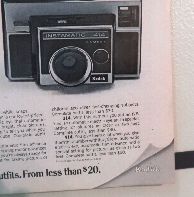 Vintage Magazine Advertisement Kodak Instamatic Camera Photography ...