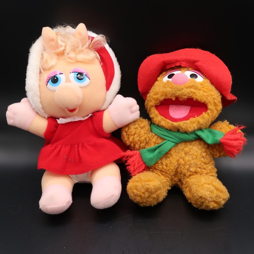 Mcdonald's Muppet Babies Christmas Plush Miss Piggy Fozzie Lot Vintage ...