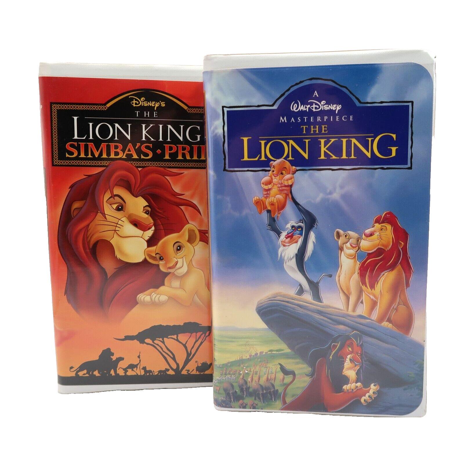 Walt Disney El Rey León VHS Set de 2 El Rey León y El Rey León II ...