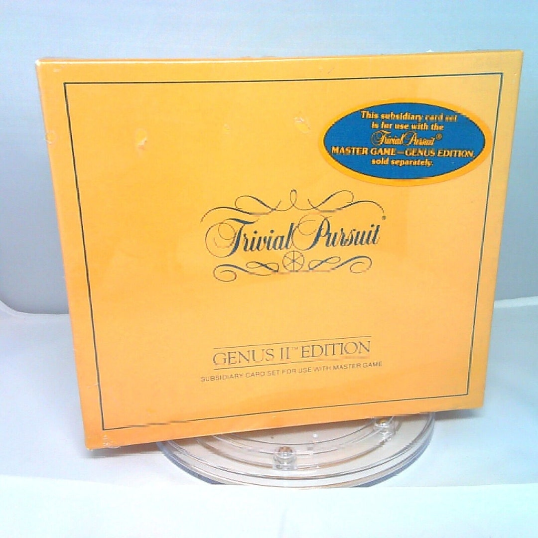 Trivial Pursuit Master Game Genus II Edition Card Set Sealed Etsy Trivial Pursuit Master Game Genus II Edition Card Set Sealed Etsy