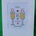 Custom Made Embroidered Wedding Card - Etsy