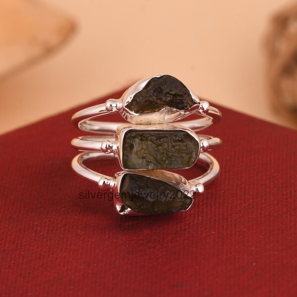 Moldavite Ring - Etsy