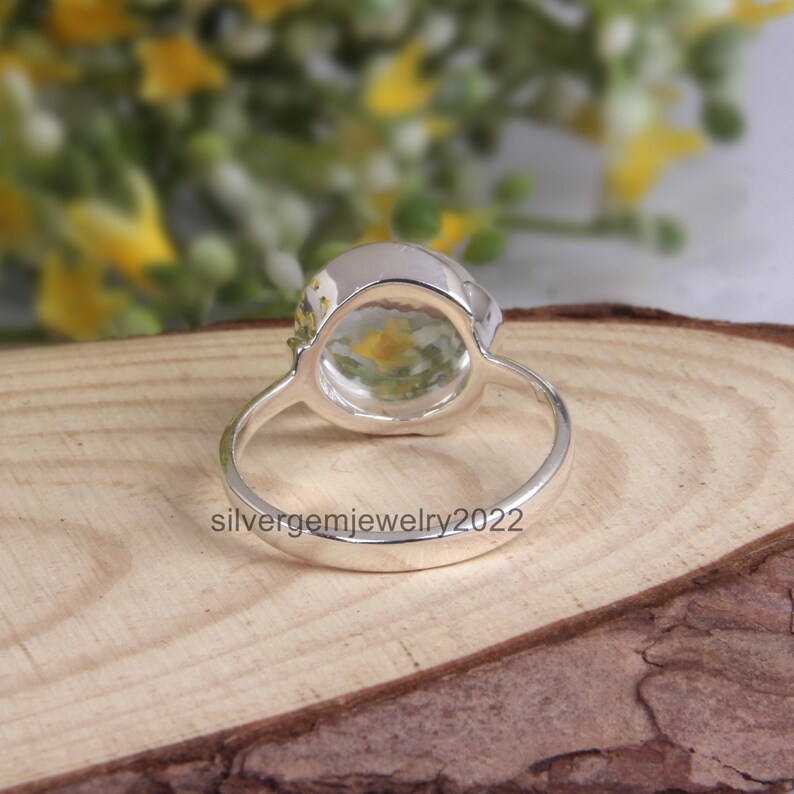 Clear Crystal Quartz Ring Transparent Ring Crystal Quartz - Etsy