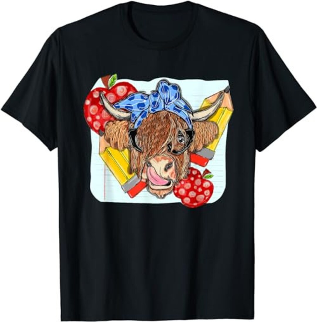 Highland Cow Teacher Western Country Funny Teacher Life Gift - Etsy