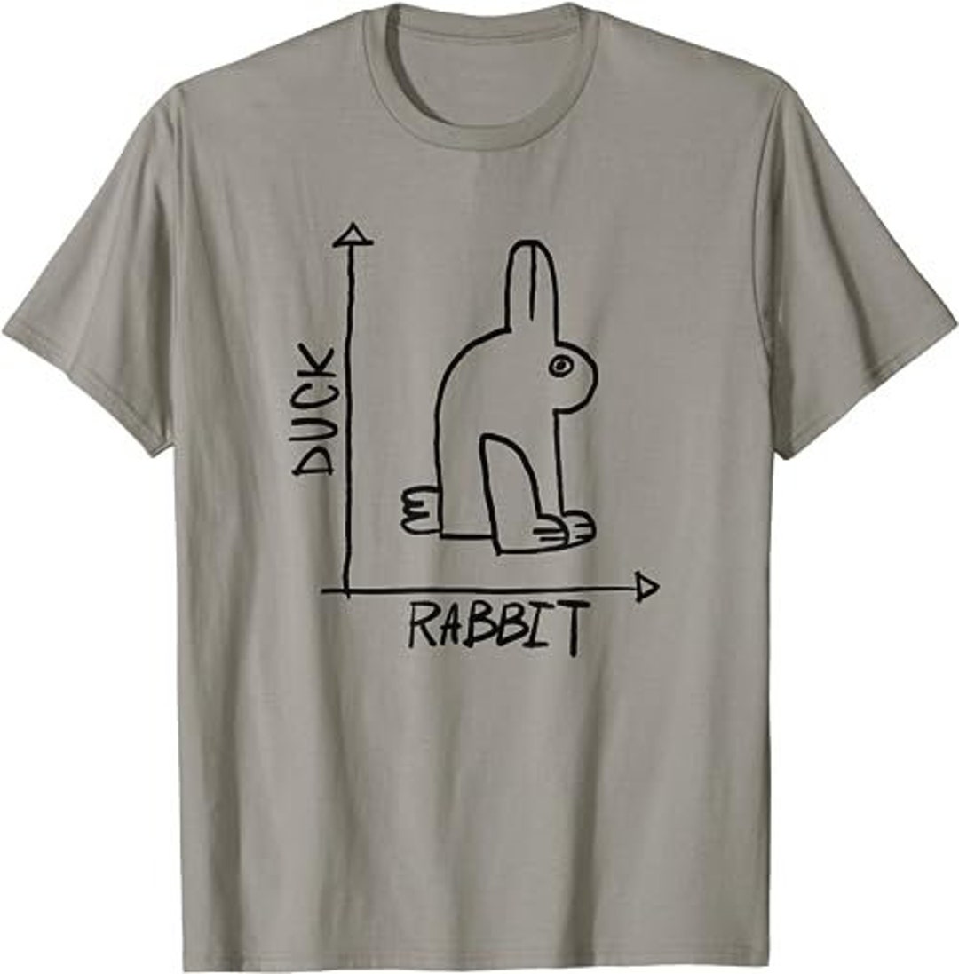 Funny Science Nerd Duck Rabbit Physics Math Geek Gift Short Sleeve T ...