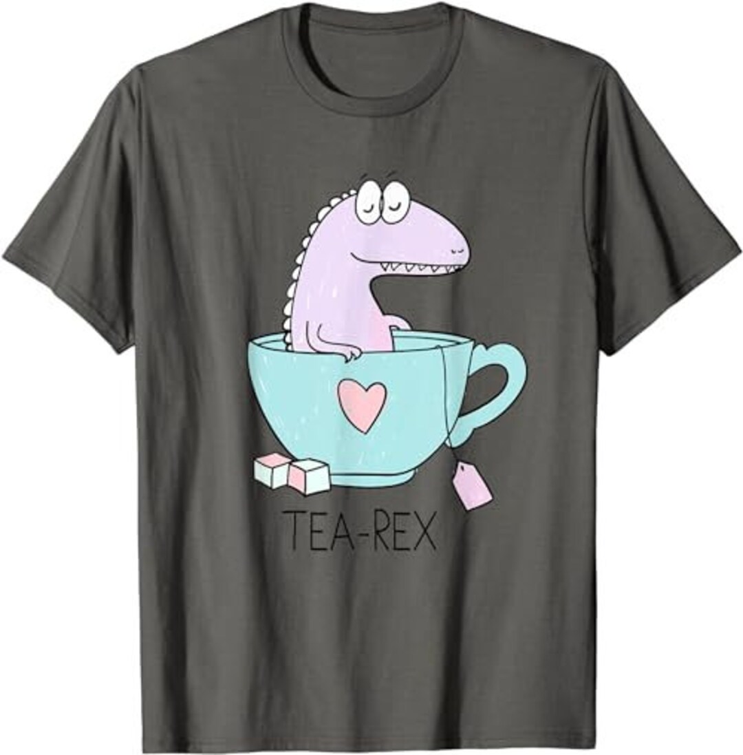 Dinosaur Puns T-rex Dinosaur in Tea Party T Rex Meme Tea Rex - Etsy