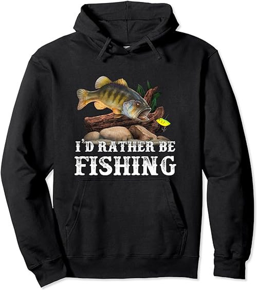Largemouth Bass Fishing Quote With Lure for Fisherman Pullover Hoodie T ...