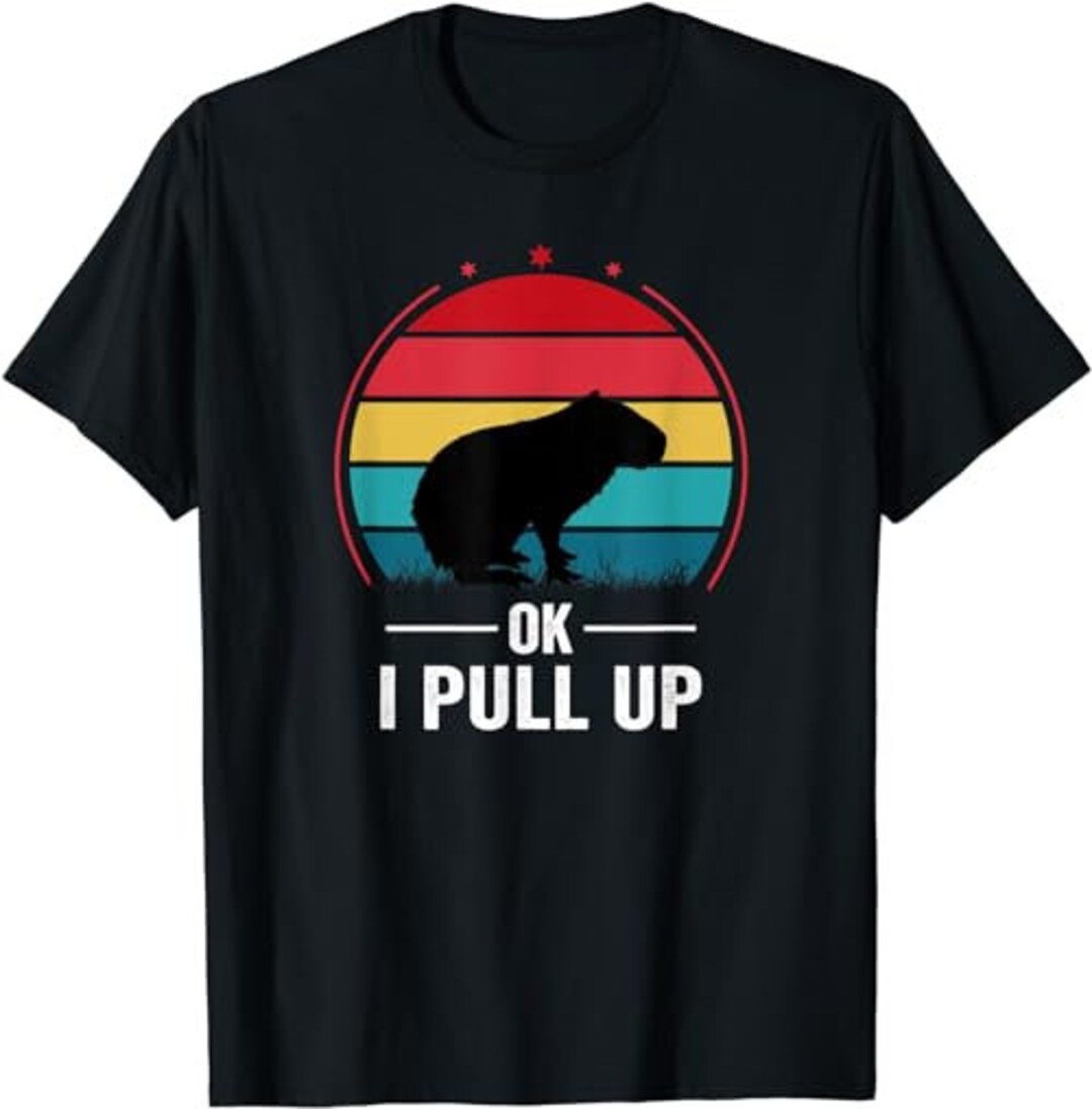 Funny Retro Ok I Pull up Capybara Meme Cute Capybara Lovers - Etsy