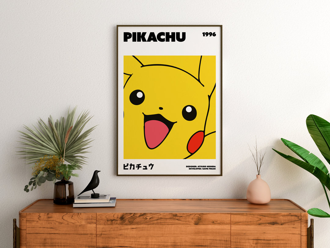Pokemon Pikachu Poster Print - Wall Art, Gaming, Geek, Gamer, for Him ...
