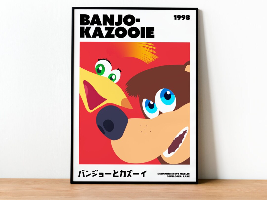 Banjo-kazooie Poster Print - Wall Art, Gaming, Geek, Gamer, for Him ...