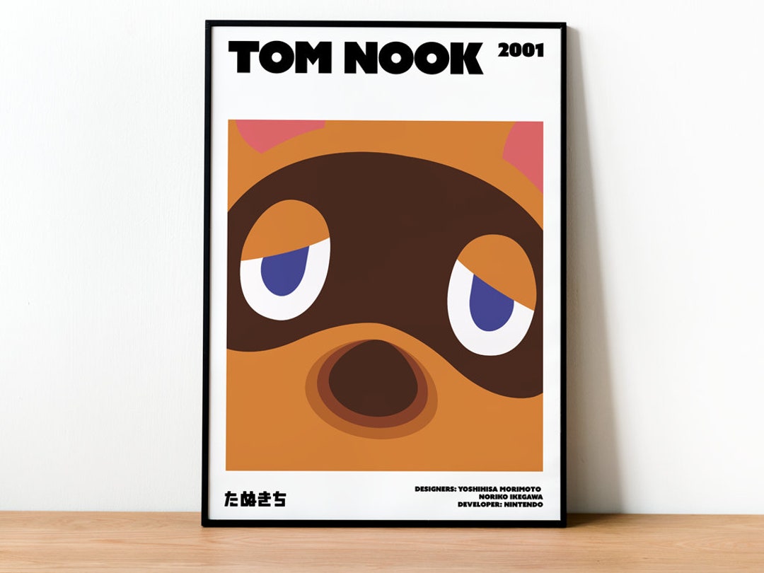Tom Nook Animal Crossing Poster Print Wall Art, Gaming, Geek, Gamer ...