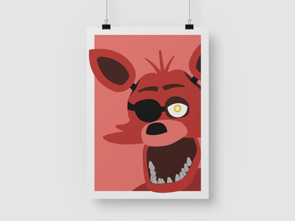 Five Nights at Freddy's Portrait Prints – Fnaf Gamer Decor (digital ...