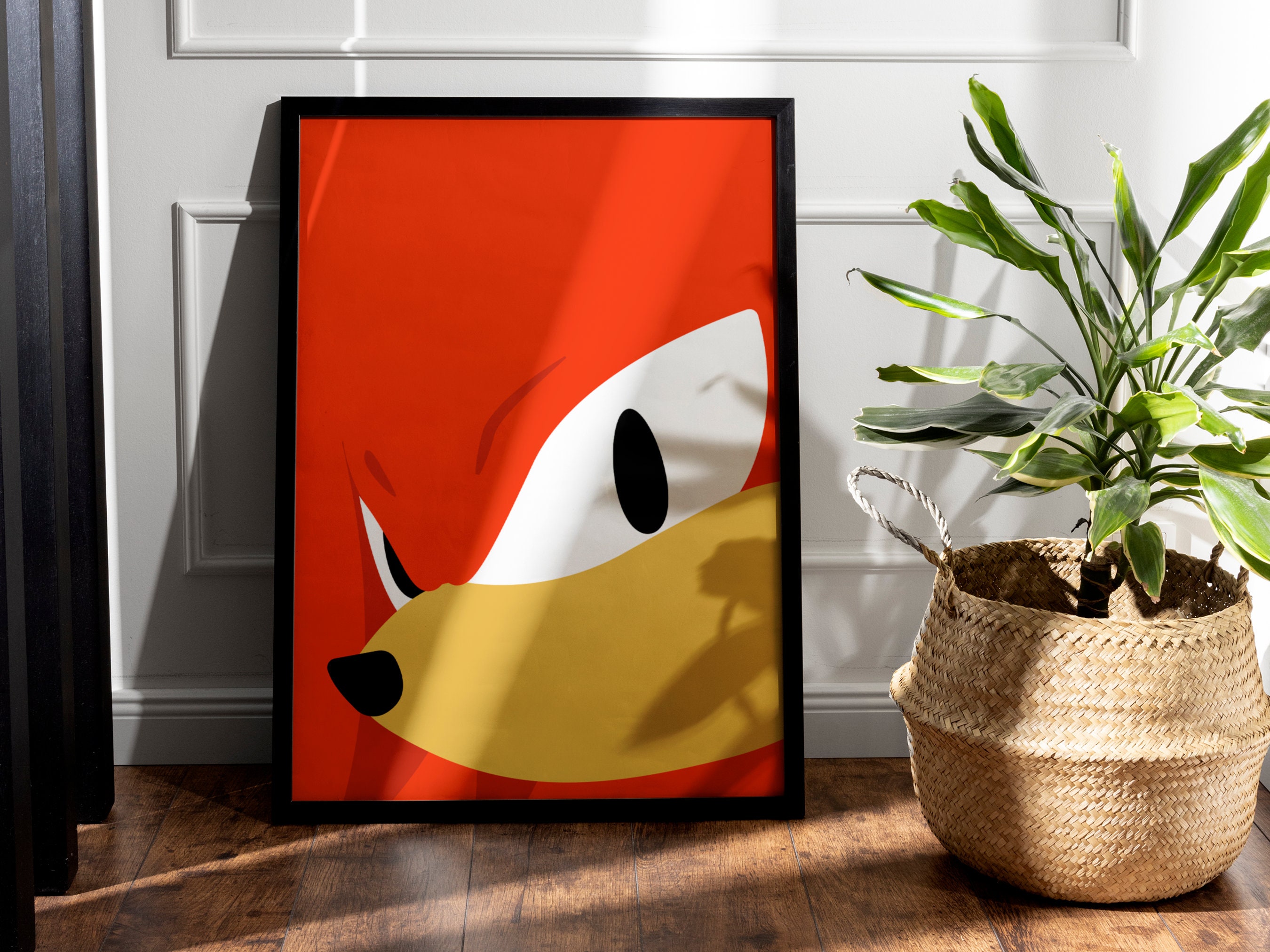 Knuckles the Echidna Sonic the Hedgehog Poster Print Wall Art, Gaming ...
