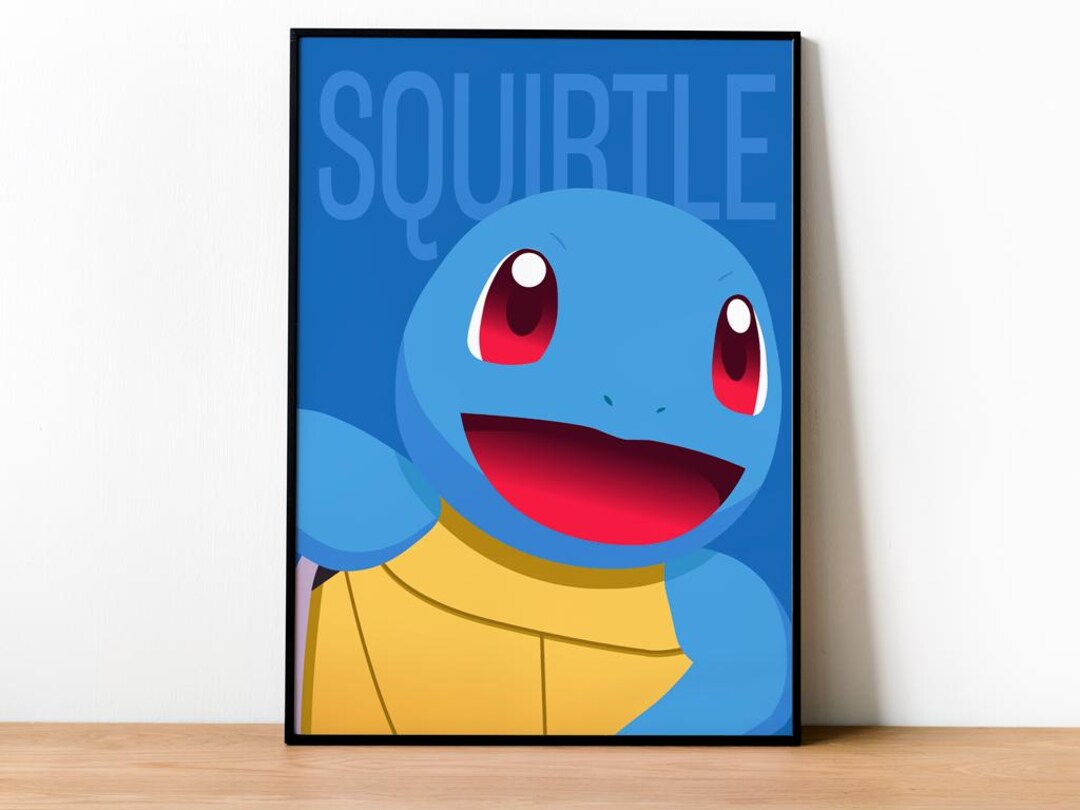 Pokemon Squirtle Poster Print - Wall Art, Gaming, Geek, Gamer, for Him ...