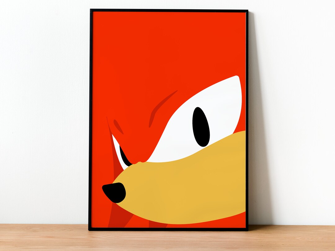 Knuckles the Echidna - Sonic the Hedgehog Poster Print - Wall Art ...