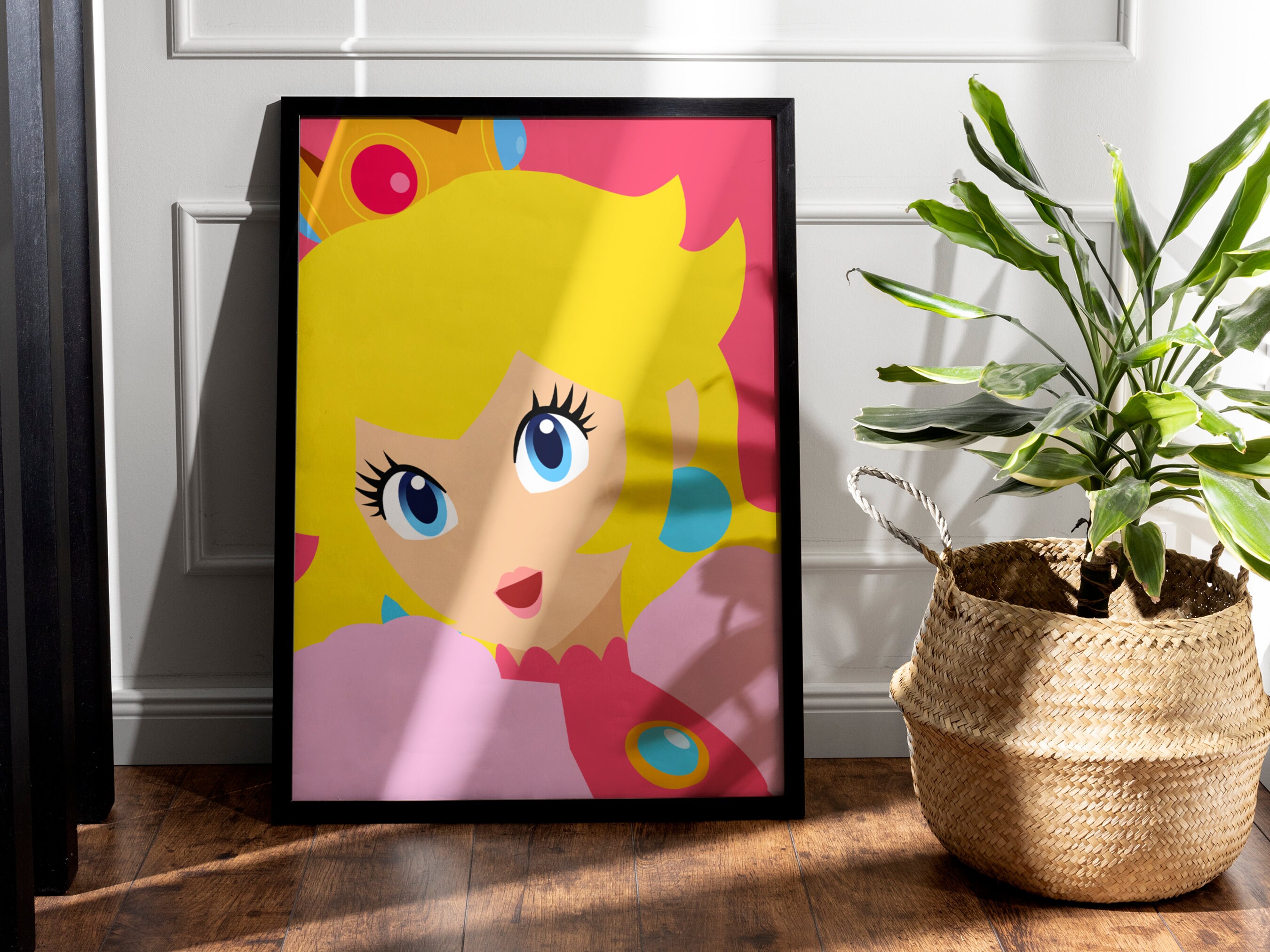 Princess Peach Poster Print Wall Art, Gaming, Geek, Gamer, for Him, for ...