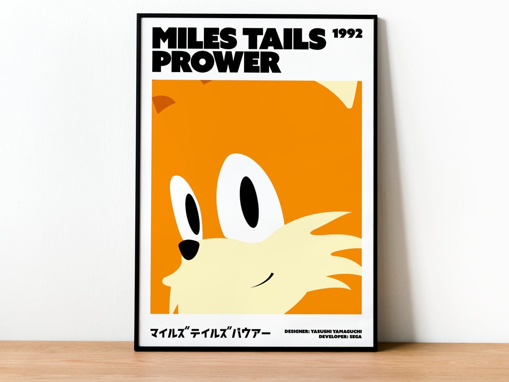 Tails - Sonic the Hedgehog Poster Print - Wall Art, Gaming, Geek, for ...