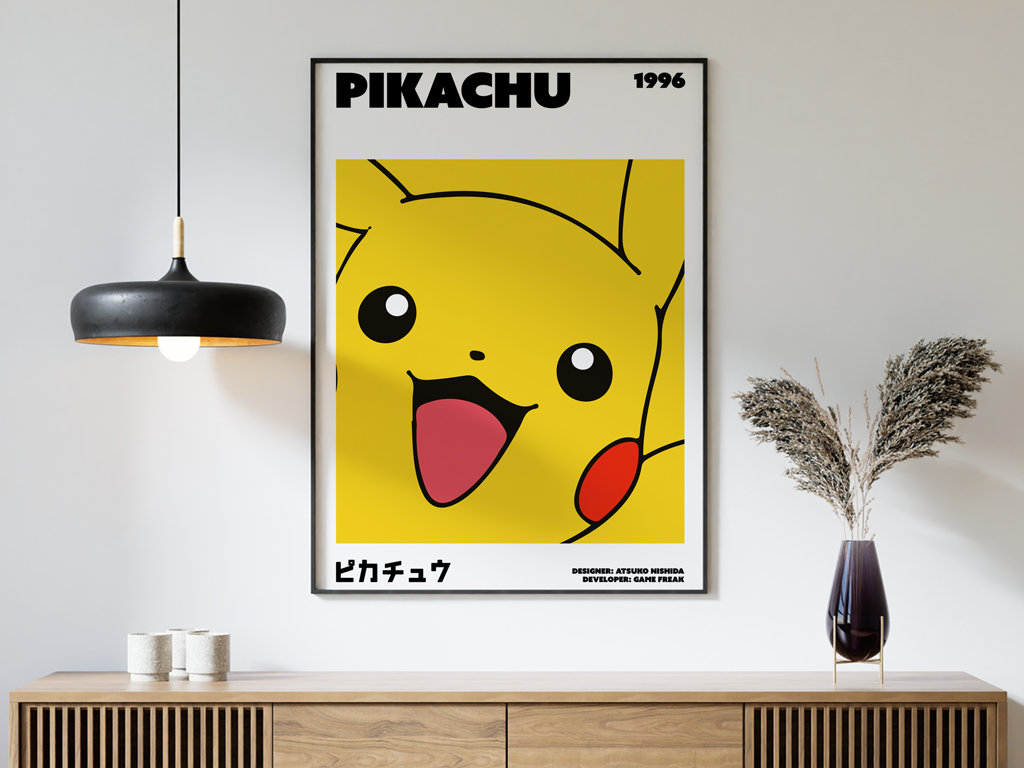 Pokemon Pikachu Poster Print - Wall Art, Gaming, Geek, Gamer, for Him ...