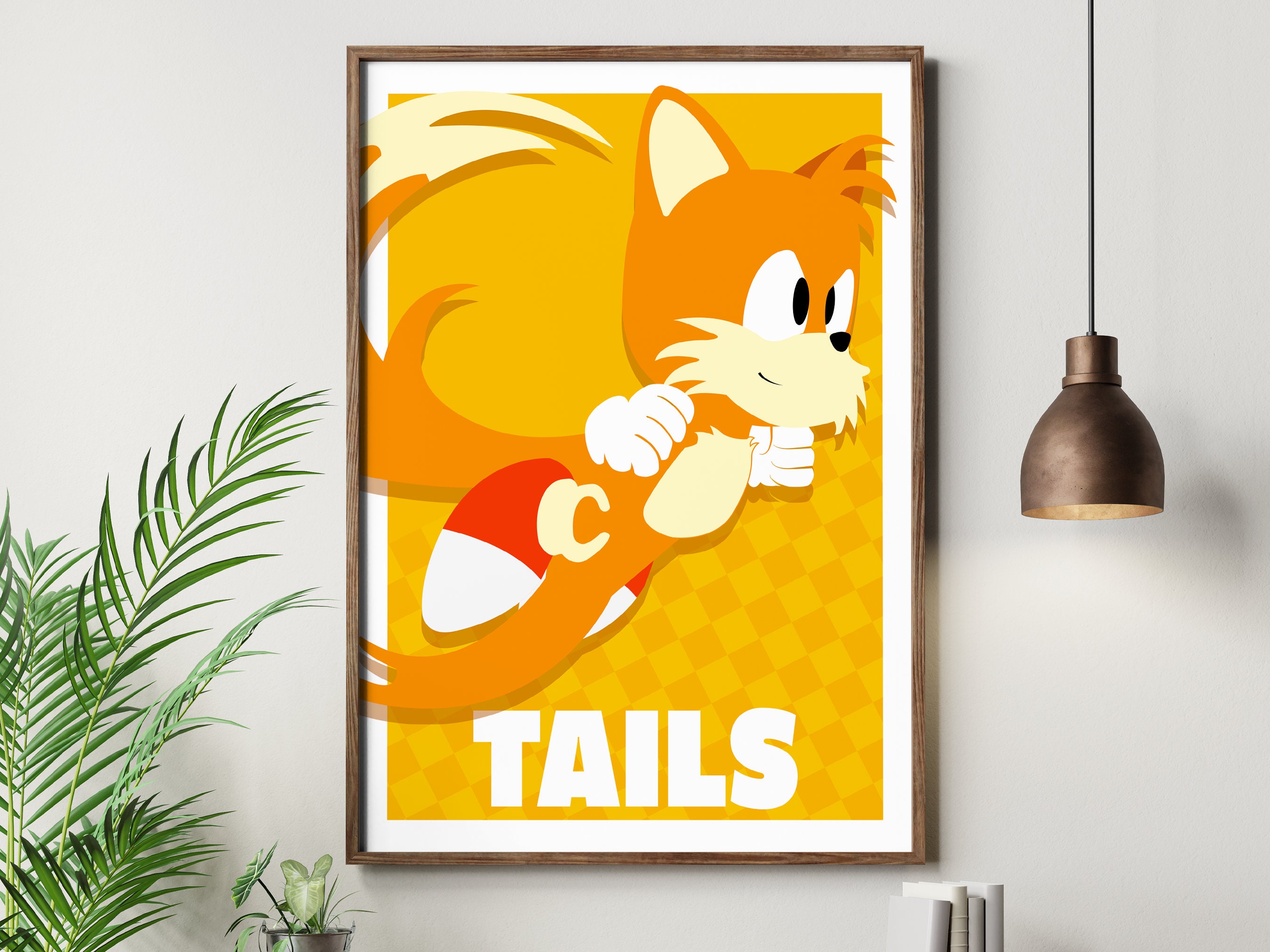 Tails Sonic the Hedgehog Poster Print Wall Art Gaming - Etsy