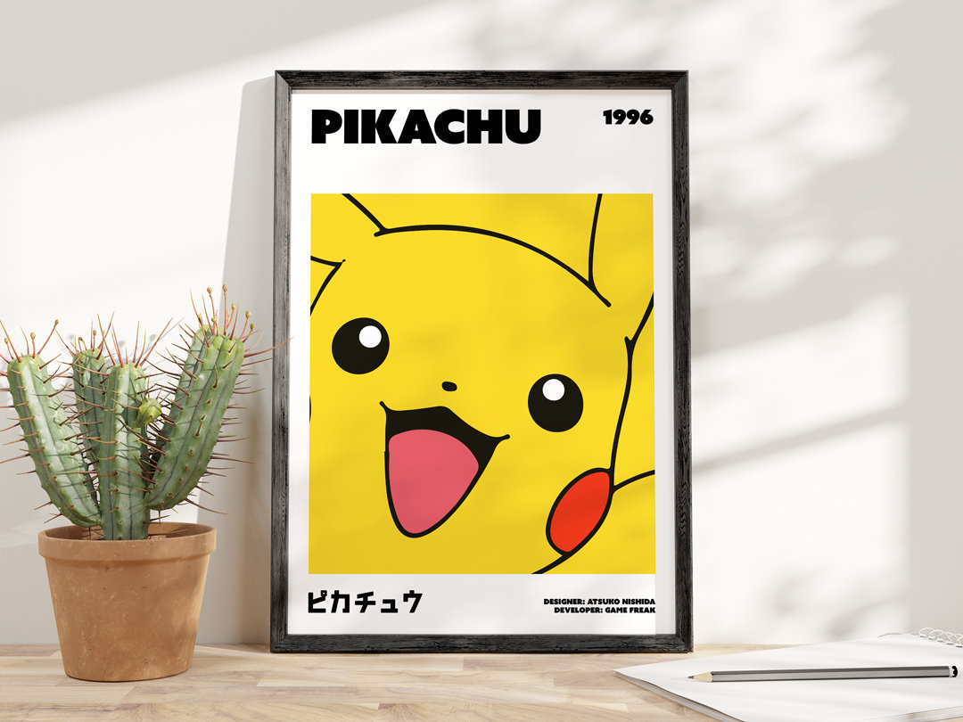 Pokemon Pikachu Poster Print - Wall Art, Gaming, Geek, Gamer, for Him ...