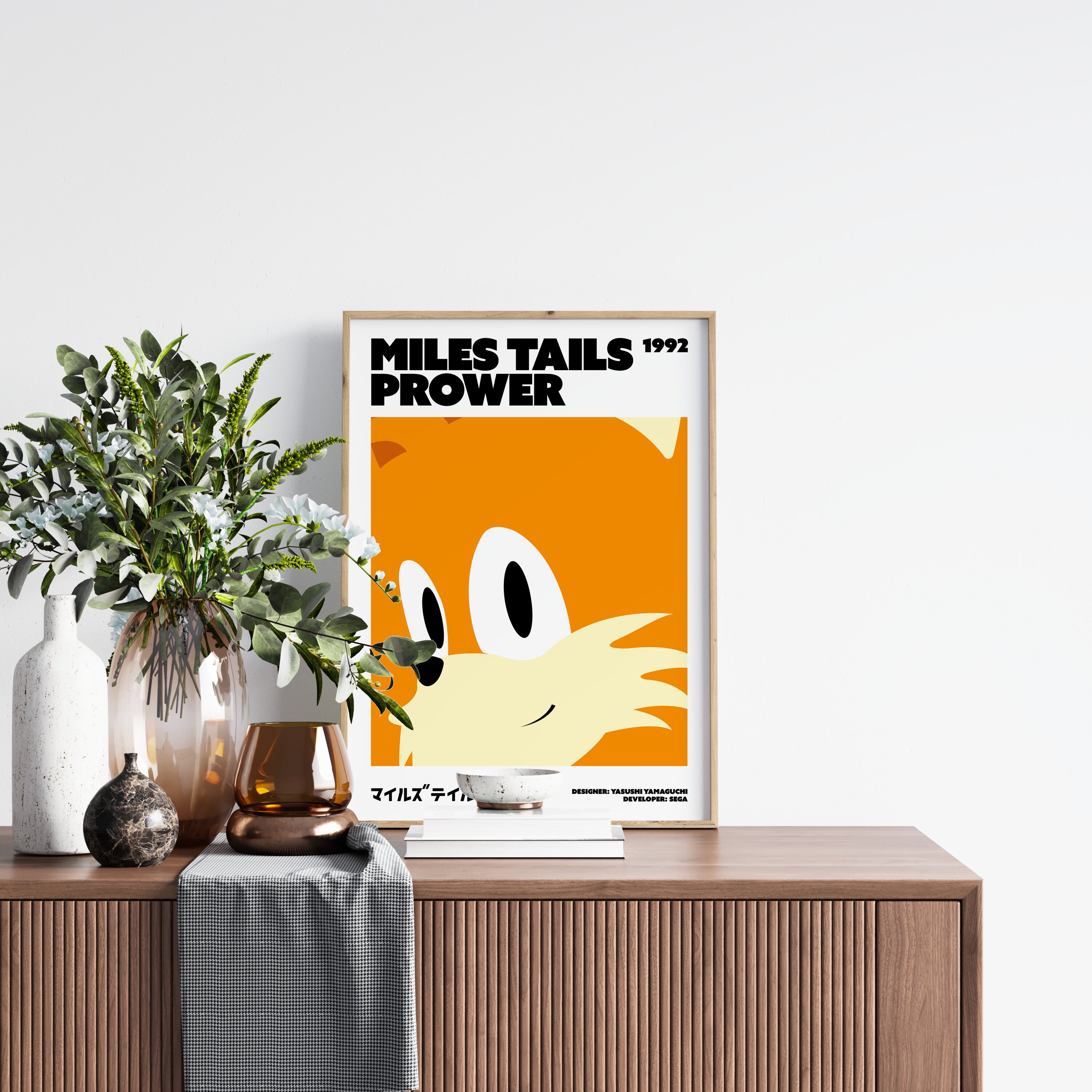 Tails - Sonic the Hedgehog Poster Print - Wall Art, Gaming, Geek, for ...