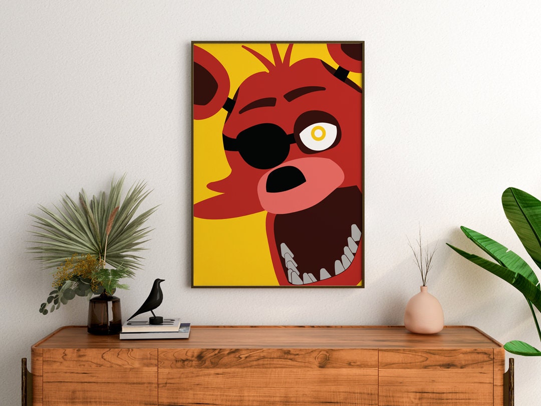 Foxy Five Nights at Freddy's fnaf Poster Print Wall - Etsy