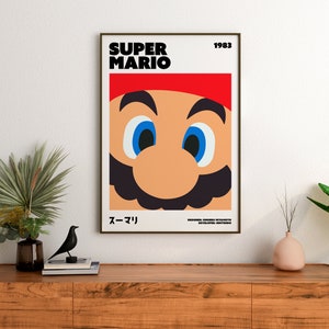Super Mario Poster Print - Wall Art, Gaming, Geek, Gamer, for Him, for ...