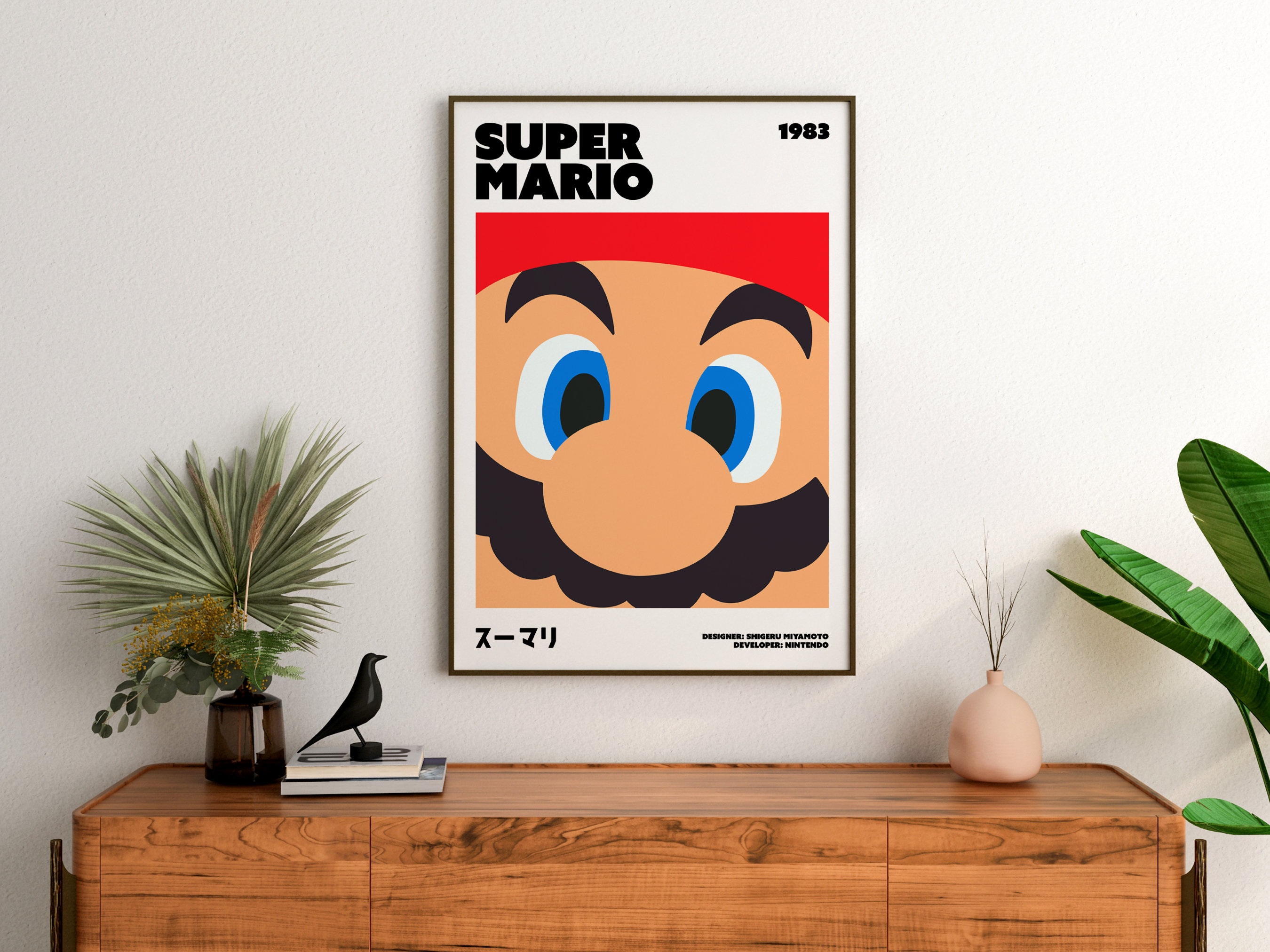Super Mario Poster Print Wall Art, Gaming, Geek, Gamer, for Him, for ...