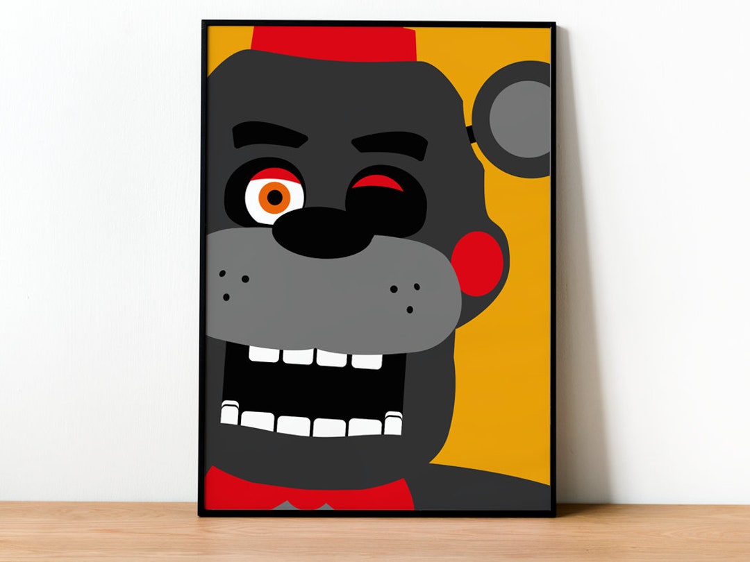 Lefty Five Nights at Freddy's fnaf Poster Print Wall Art, Video Game ...