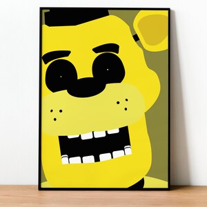 Golden Freddy Poster – Five Nights at Freddy's (fnaf) Fan Art (unframed ...