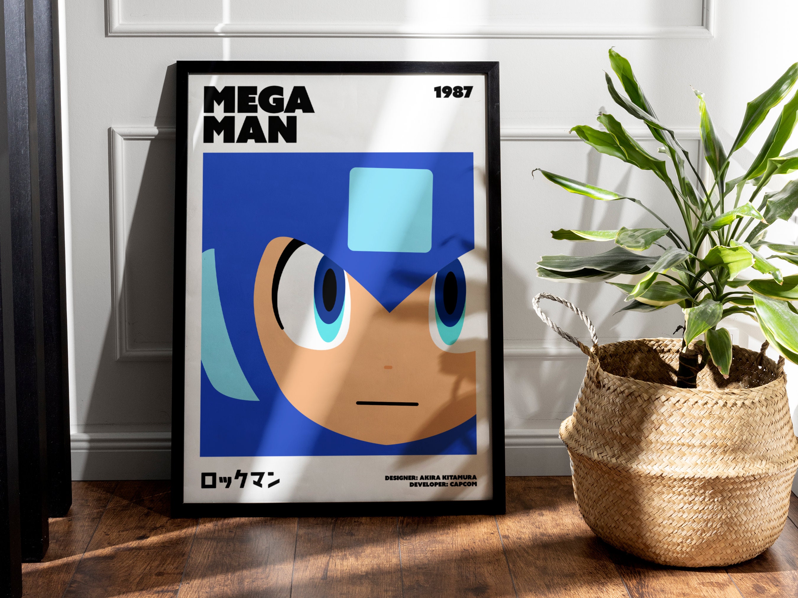 Mega Man Poster Print Wall Art, Gaming, Geek, Gamer, for Him, for Her ...