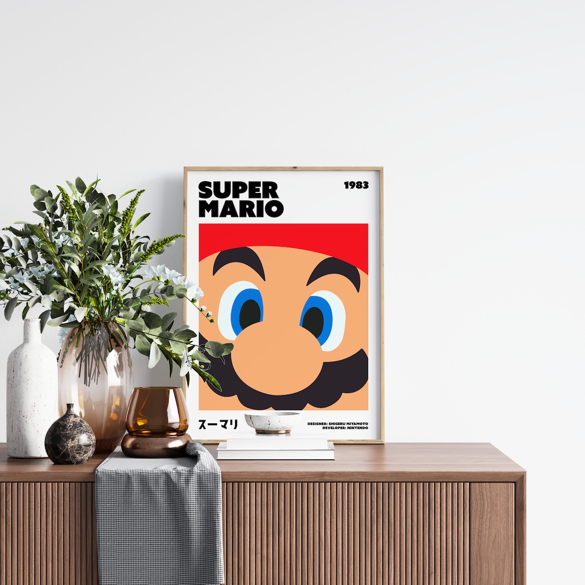 Super Mario Poster Print Wall Art, Gaming, Geek, Gamer, for Him, for ...