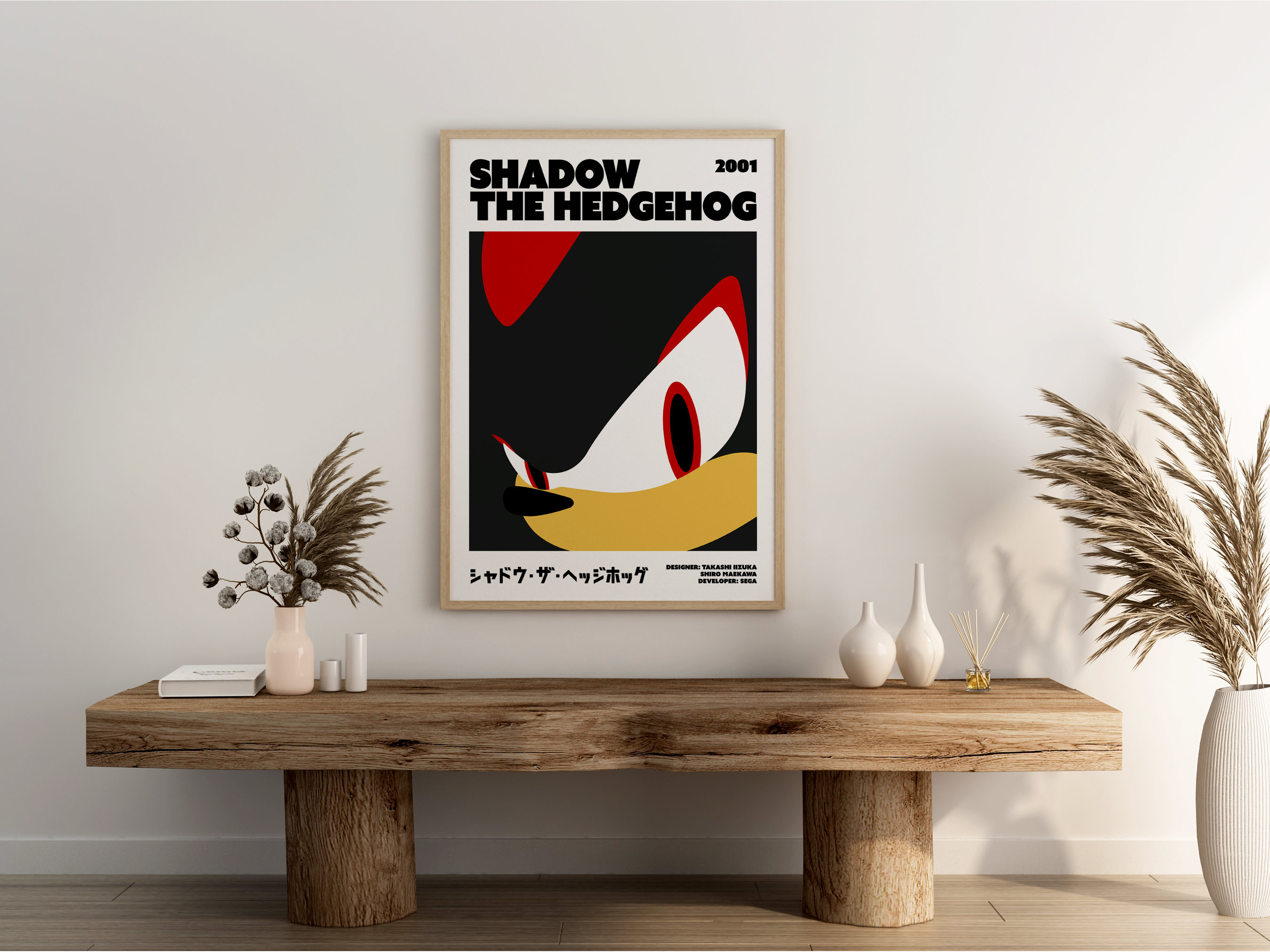 Shadow the Hedgehog Poster Print Wall Art, Gaming, Geek, Gamer, for Him ...