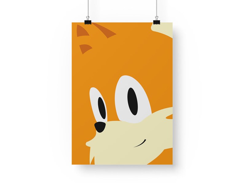 Tails - Sonic the Hedgehog Poster Print - Wall Art, Gaming, Geek, for ...