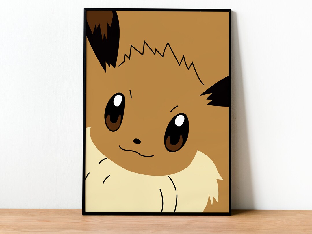 Pokemon Eevee Poster Print - Wall Art, Gaming, Geek, Gamer, for Him ...