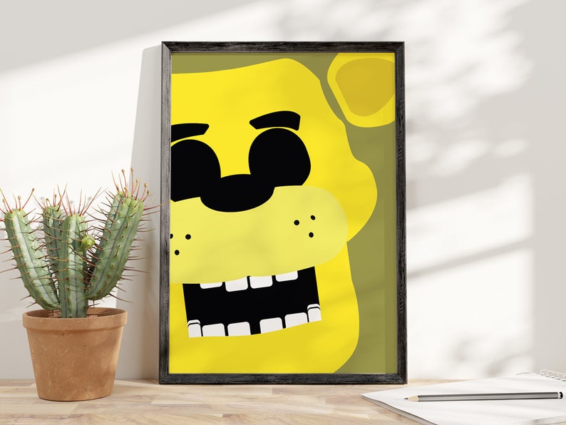 Golden Freddy Poster – Five Nights at Freddy's (fnaf) Fan Art (unframed ...