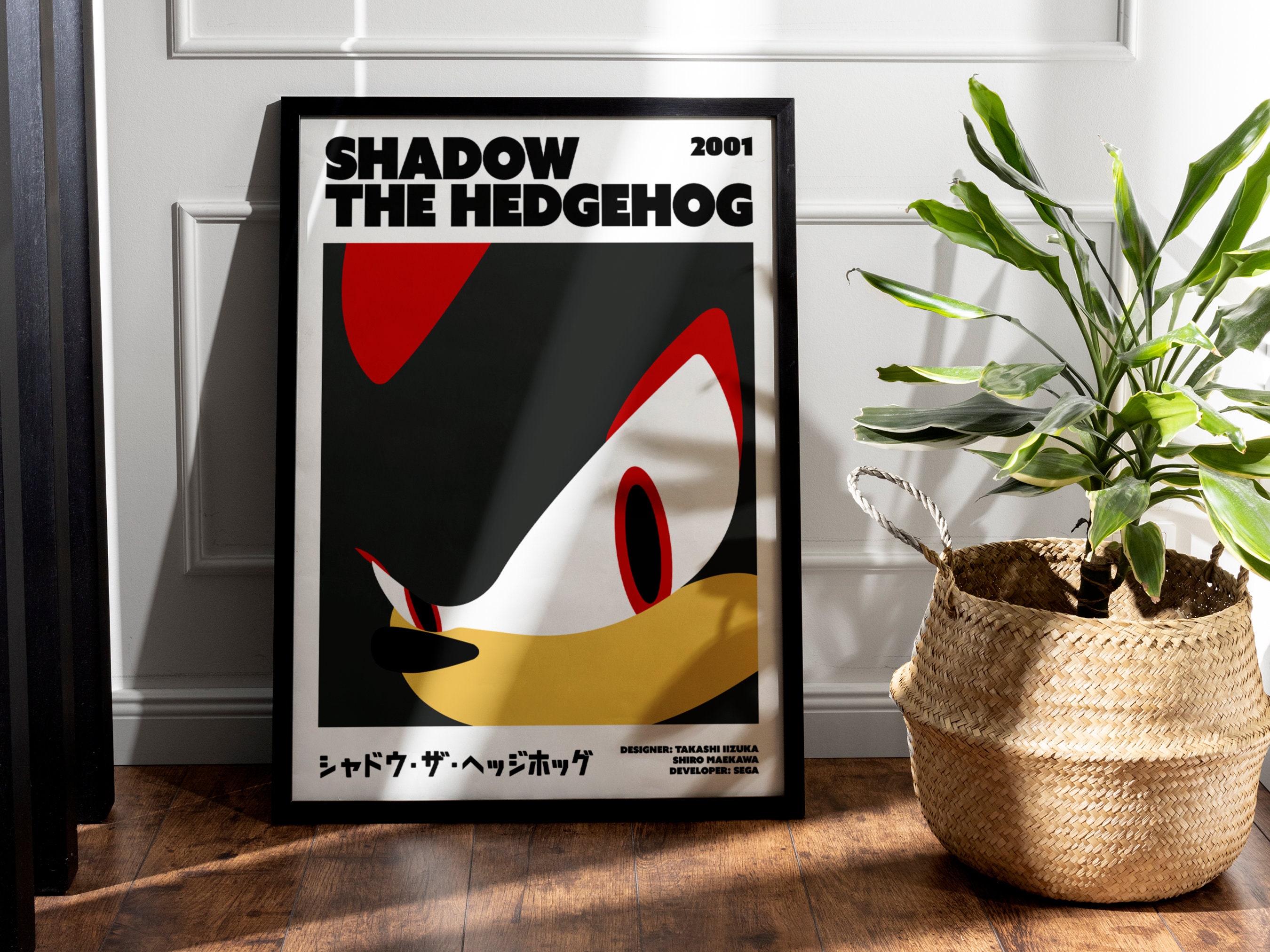 Shadow the Hedgehog Poster Print Wall Art, Gaming, Geek, Gamer, for Him ...