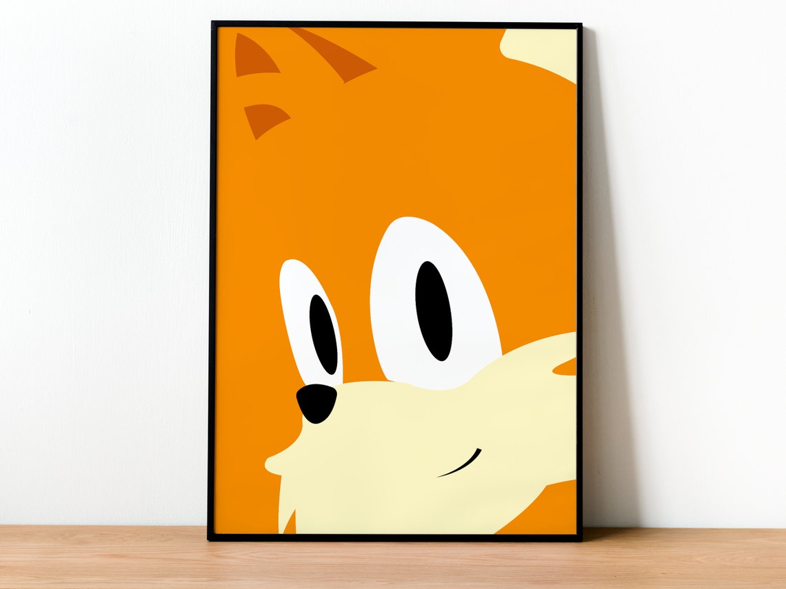 Tails - Sonic the Hedgehog Poster Print - Wall Art, Gaming, Geek, for ...