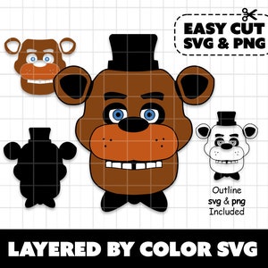 SVG Bundle - Five Nights at Freddy's (fnaf) - Digital File, Layered by ...