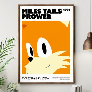 Tails - Sonic the Hedgehog Art Info Print – Gamer Gift (unframed) - Etsy