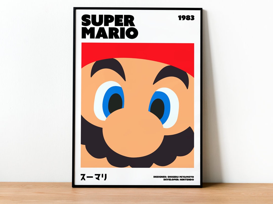 Super Mario Poster Print - Wall Art, Gaming, Geek, Gamer, for Him, for ...